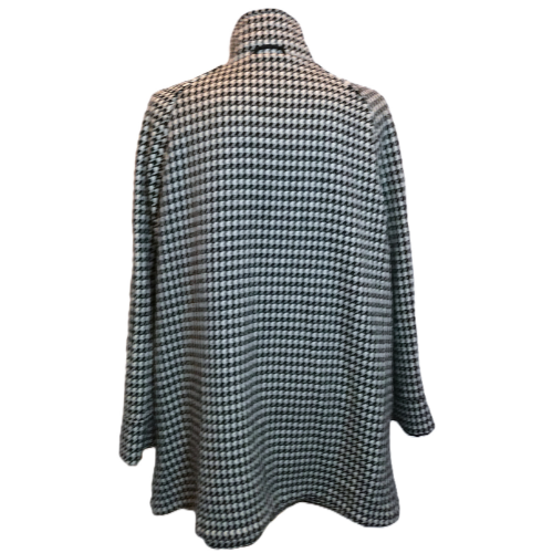 Vintage 1990s Reversible Houndstooth Coat Black & White Mod Swing ...