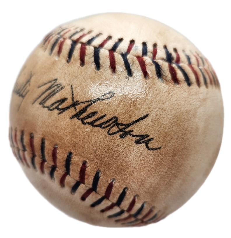Christy Mathewson Autographed 1910s Baseball. Licensed Reproduction ...
