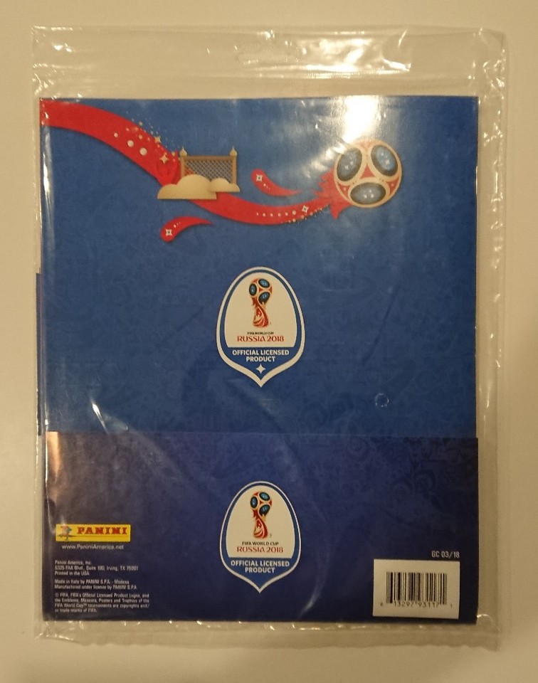 Panini 2018 World Cup Russia Sticker Album USA EDITION + BLANK BARCODE ...