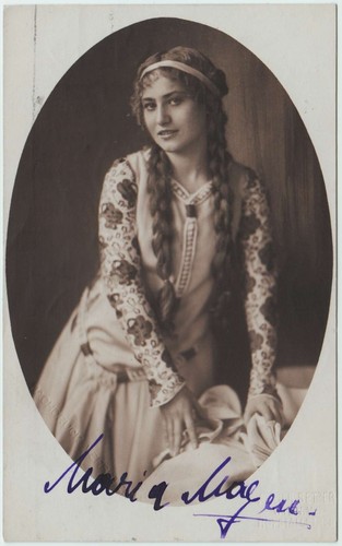 Autogramm MARIA MAYEN Stummfilm und Burgtheater original signiert gel ...