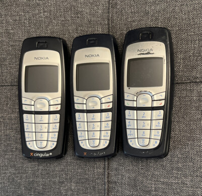Lot Of 3 Nokia 6010 Blue Cell Phone ASIS | eBay