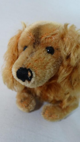 1951 STEIFF WALDI DACHSHUND DOG STANDING LONGHAIR 22CM 9 " 1322,02 NO ...