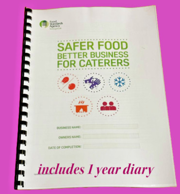 Safer Food Better Business Caterers Pack Updated 2025 SFBB includes 1 ...