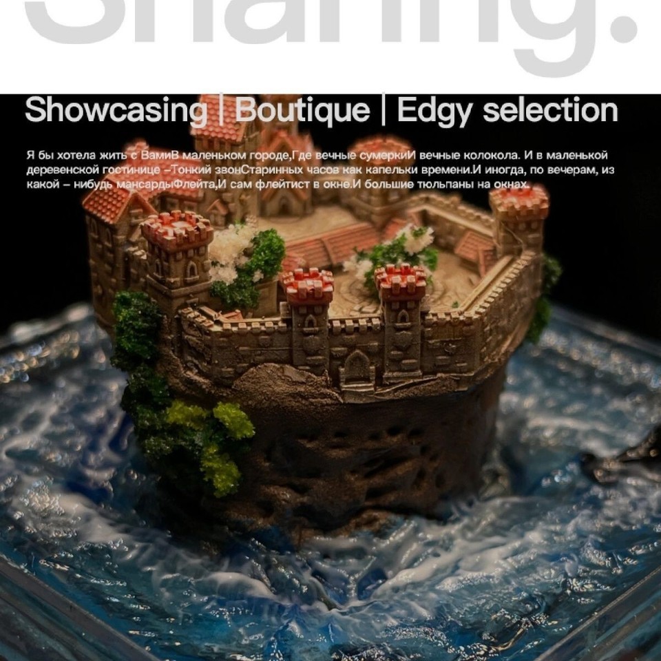 Harry Potter Hogwarts Castle Mini Resin Model Building Handcrafted ...