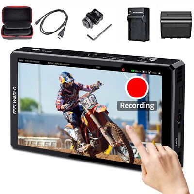 Feelworld CUT6 6 Inch Touch Screen on Camera DSLR Field Monitor 3D ...
