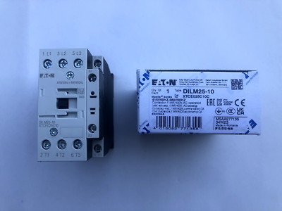 Eaton XTCE025C10C 25 AMP contactor - 480 volt AC coil - 1 N.O. base ...