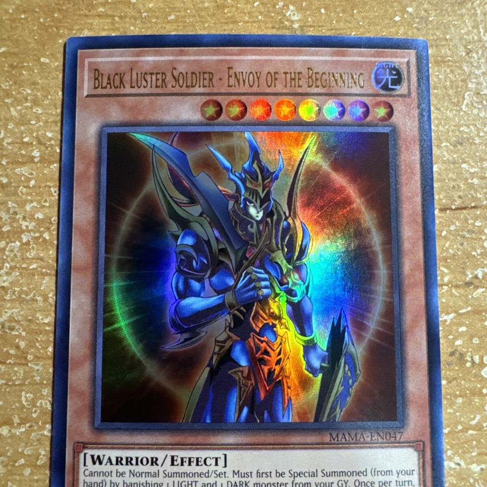 🔥YUGIOH Black Luster Soldier - Envoy Of The Beginning MAMA-EN047 ULTRA ...