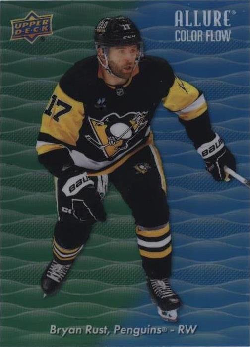 2023-24 Upper Deck Allure - Color Flow Bryan Rust #CF-7 Green Blue for ...
