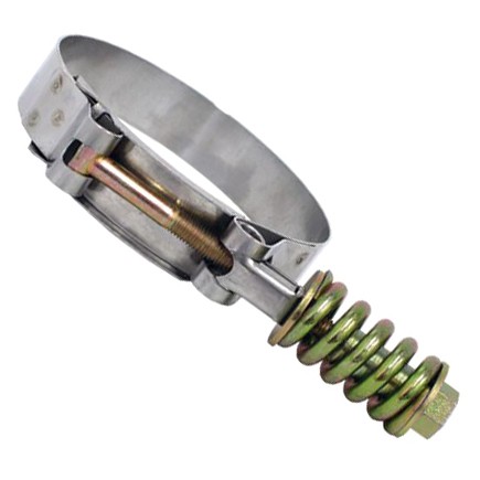 Tectran HTS406 Stainless Steel Hose Clamp With Spring Loaded T Bolt, 4 ...