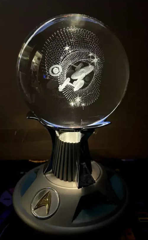 STAR TREK U.S.S. Enterprise NCC-1701 CRYSTAL BALL LE Franklin Mint ...