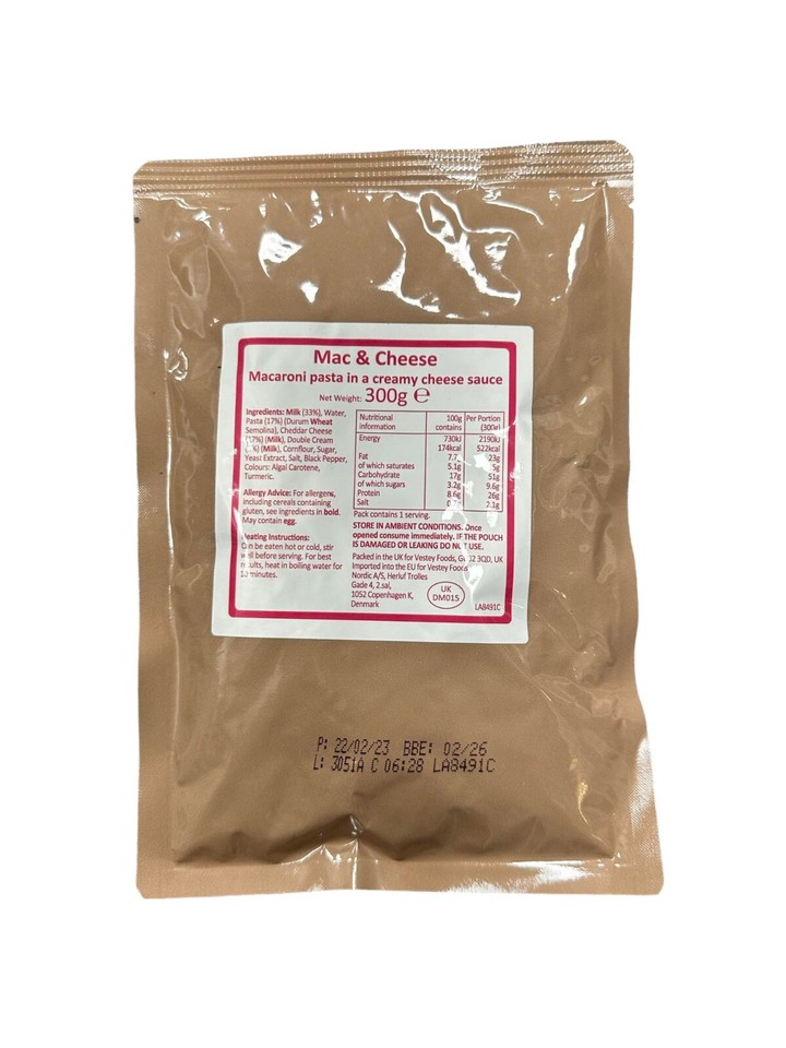 British Army MOD Ration Pack Meals Camping MRE Food Survival Scouts ...