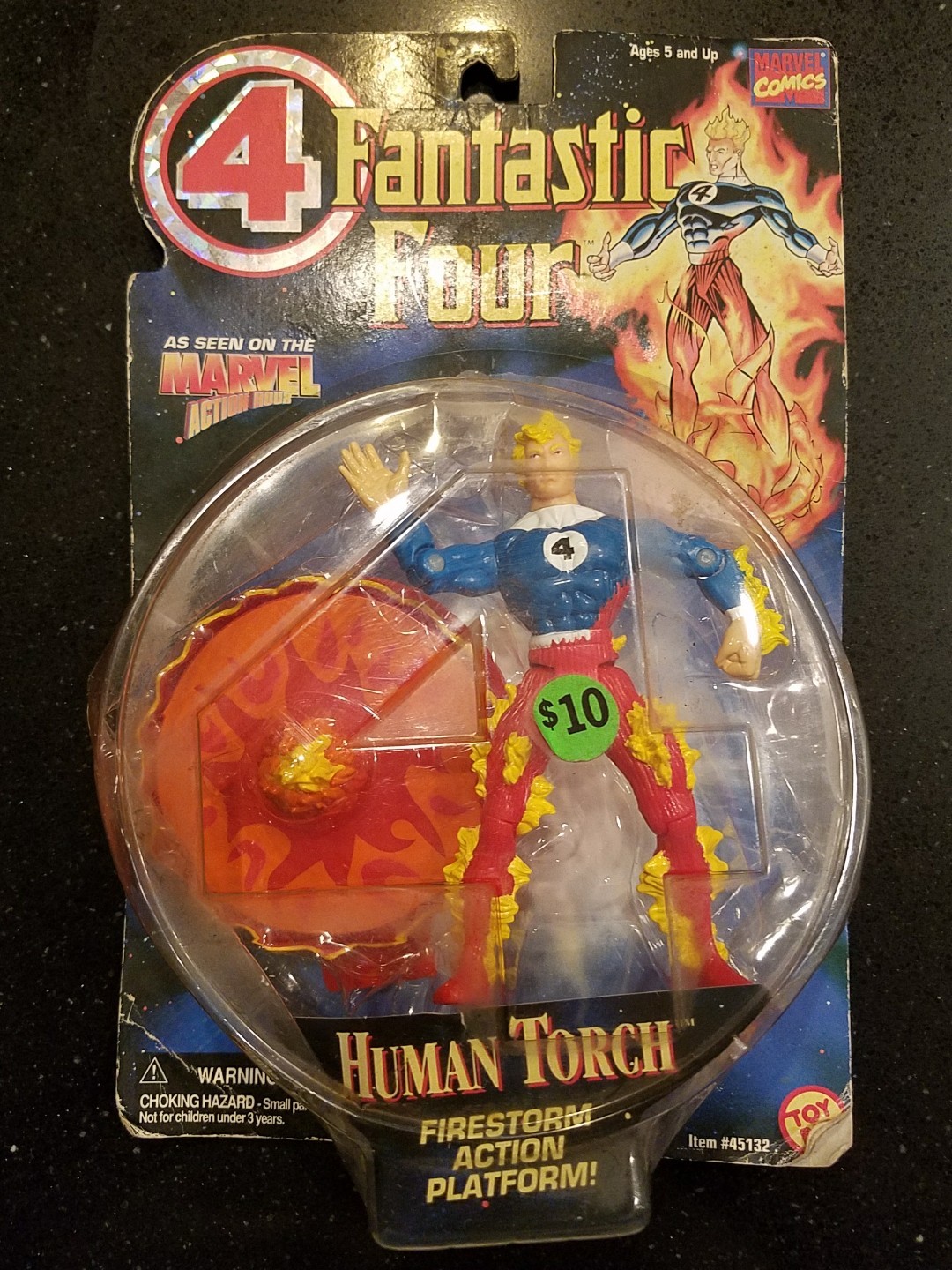 Vintage Marvel Comics Fantastic 4 Human Torch - Firestorm Action Platform #45132 | eBay