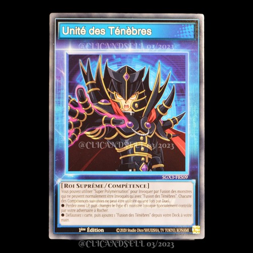 carte YU-GI-OH SGX3-FRS09 Dark Unity (Skill) NEUF FR | eBay
