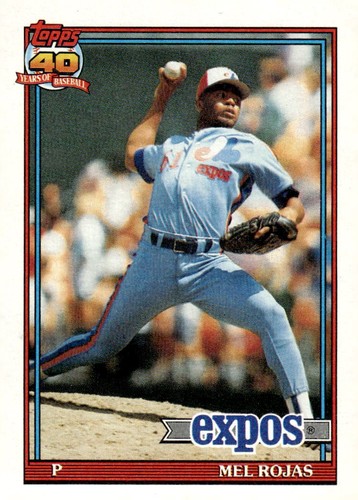 1991 Topps #252b Mel Rojas - Montreal Expos | eBay