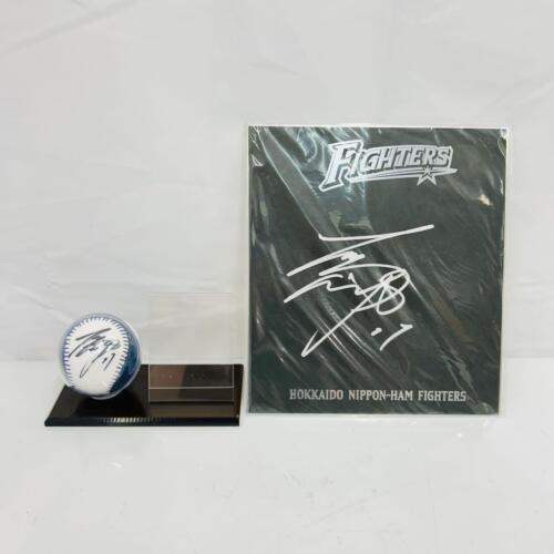 1SCM1 item Shohei Otani autograph ball autograph colored paper current ...