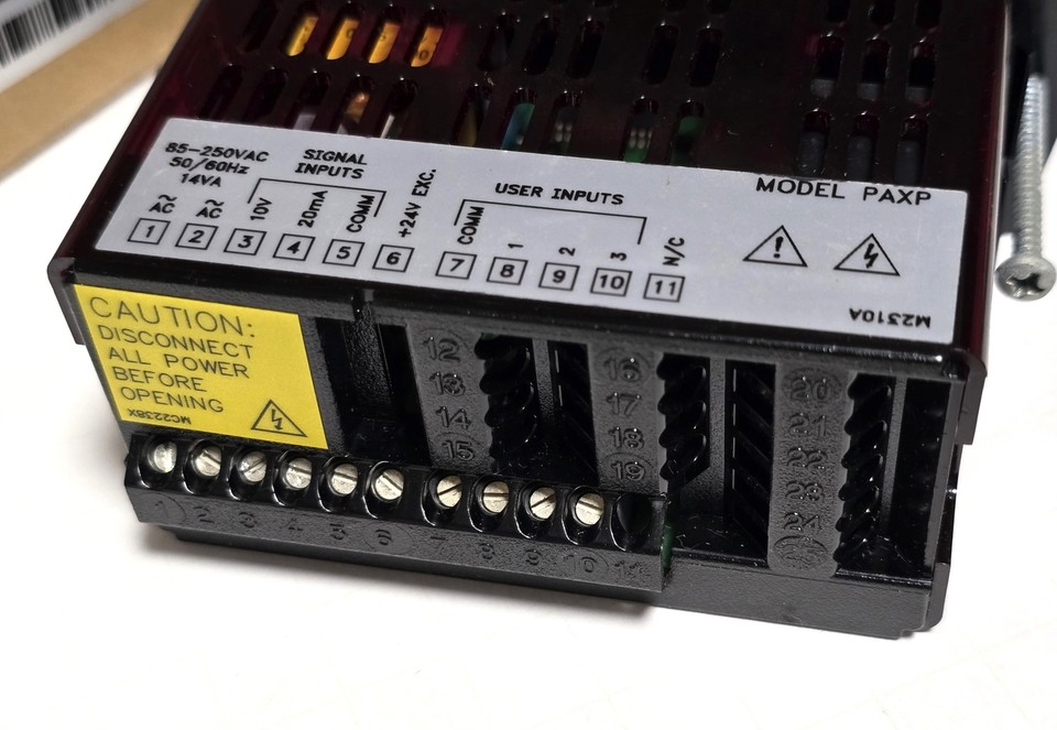 Red Lion PAXP0000 Digital Panel Meter PAXP w/ PAXCDS20 Quad Relay - New ...