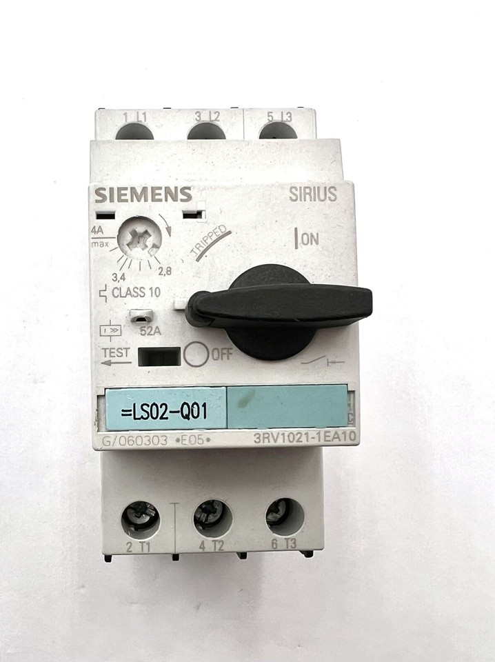 Siemens SIRIUS Leistungsschalter 3RV1021-1EA10 3RV1 021-1EA10 E:05 ...