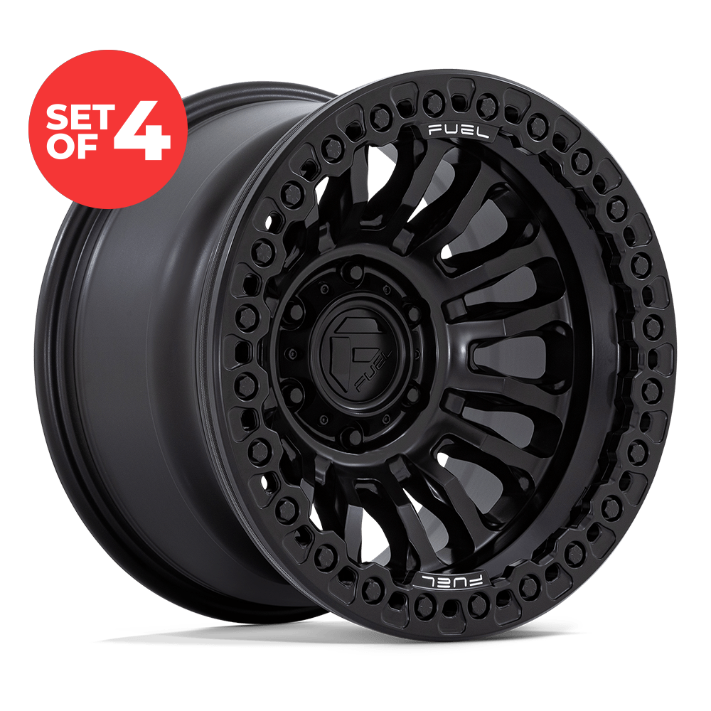 (Set of 4) Fuel 1PC FC125 RINCON BEADLOCK Wheels 17x9 6x139.7 -38 mm ...