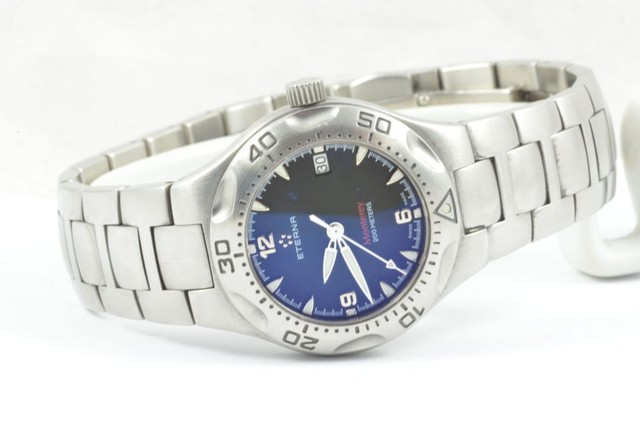 Eterna Monterey 200 Meters 1601.41 Stainless Steel Ladies Quartz Divers ...