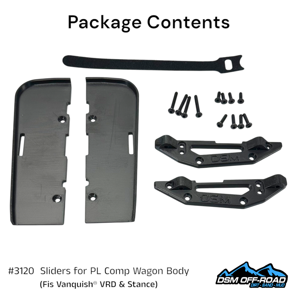 Slider Kit for Pro-Line Comp Wagon Body (Fits Vanquish VRD & Stance ...