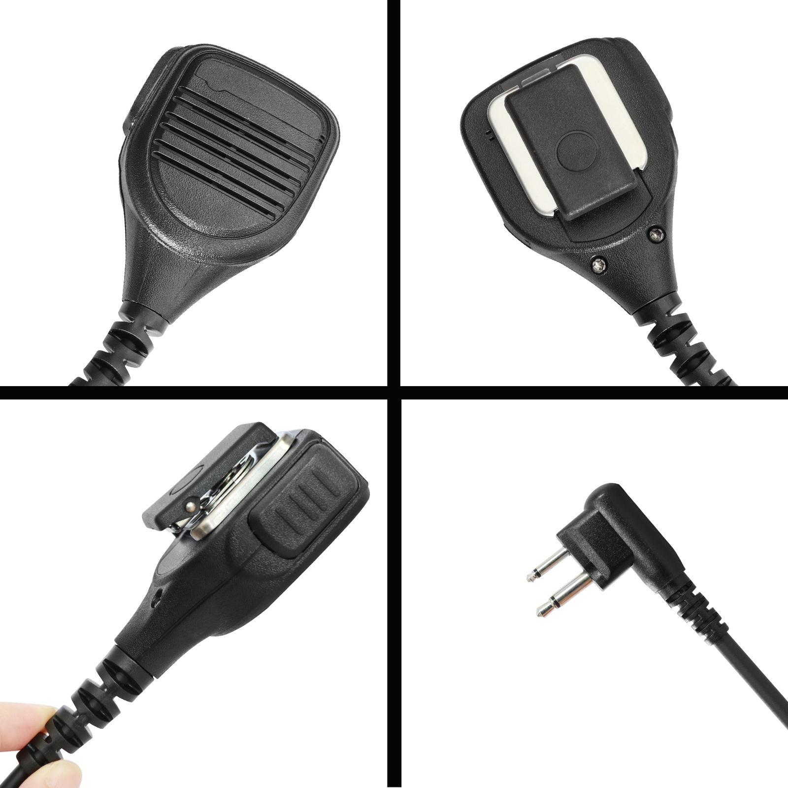 2Pin Remote MIC for MOTOROLA CP200 CP150 CP200D PR400 GP88 GP300 GP308 ...