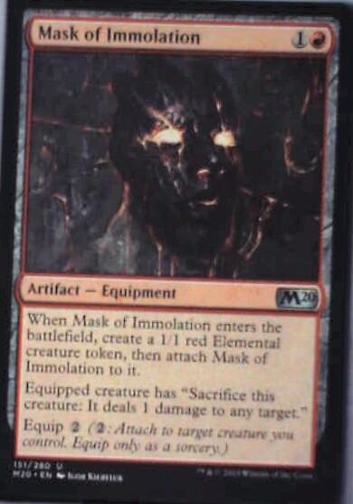 Mask of Immolation - Core Set 2020: #151, Magic: The Gathering NM R2 | eBay