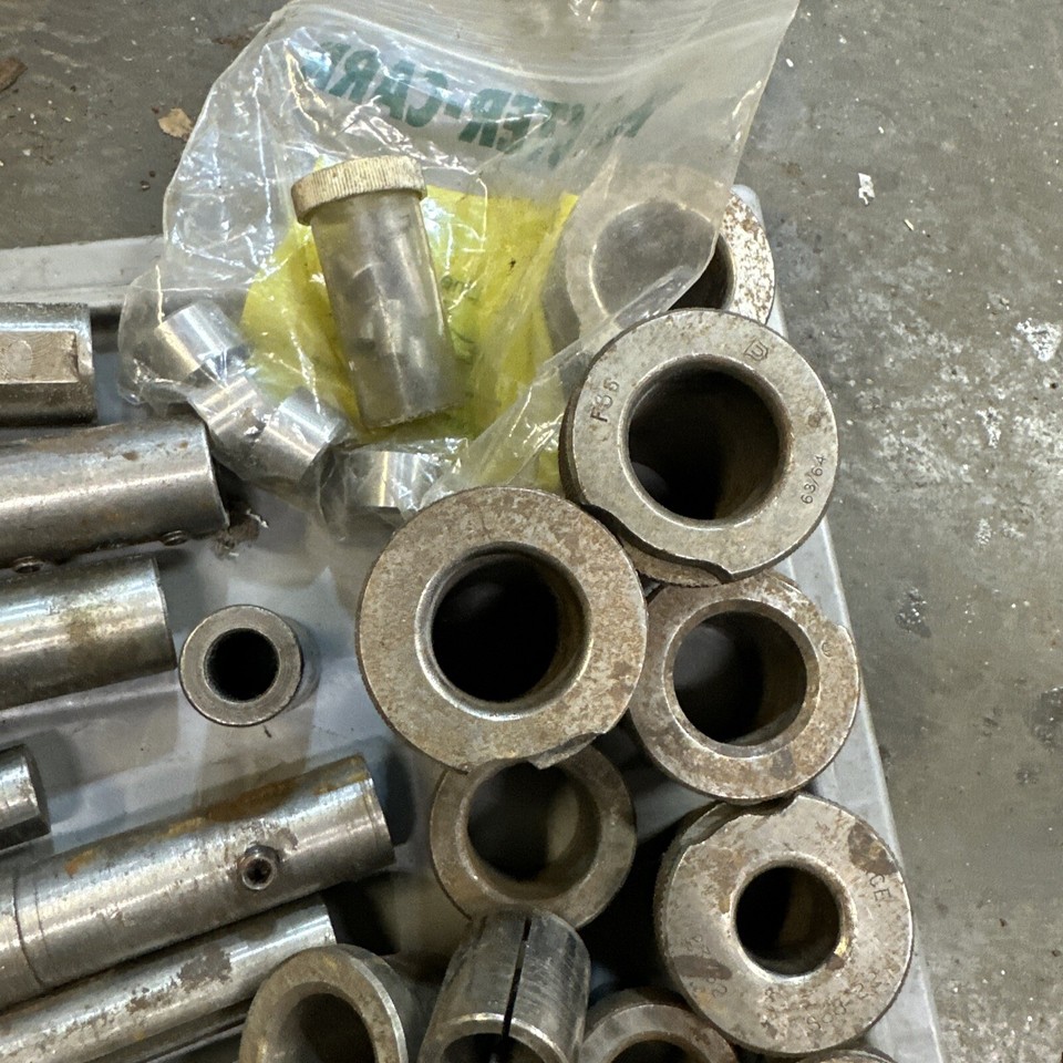 Machinist Tool Maker Box Lot Drill Bushings Tap Holders Extensions ...