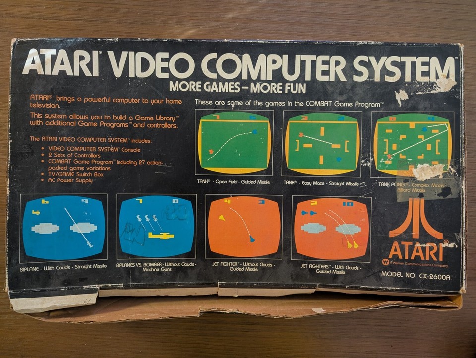 Original Atari CX-2600A Box Only 1980 Vintage | eBay