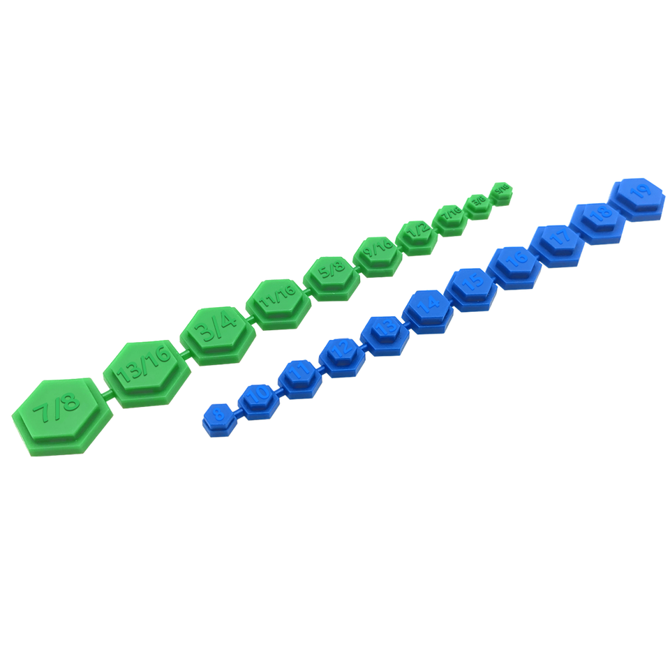 21pcs SAE and Metric Magnetic Socket Inserts Holds Nut & Bolt Tool Set ...