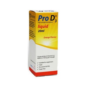 Pro D3 100IU Vitamin D3 Liquid Drops 20ml Colecalciferol Supplement | eBay