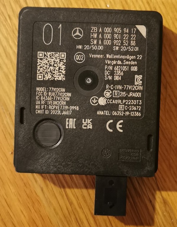 Original Mercedes-Benz Radarsensor Steuergerät radar unit A0009059417