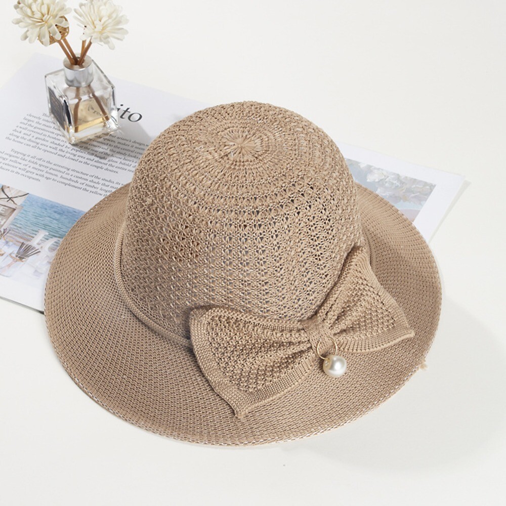Breathable Straw Hats Big Brim Sunscreen Cap New Big Brim Knit Sun Hats ...