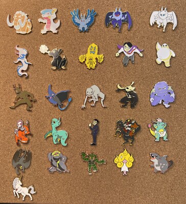 Metazoo 1st Edition Pin Club Set of 26 Pins W/ ALT ART White MOTHMAN ...