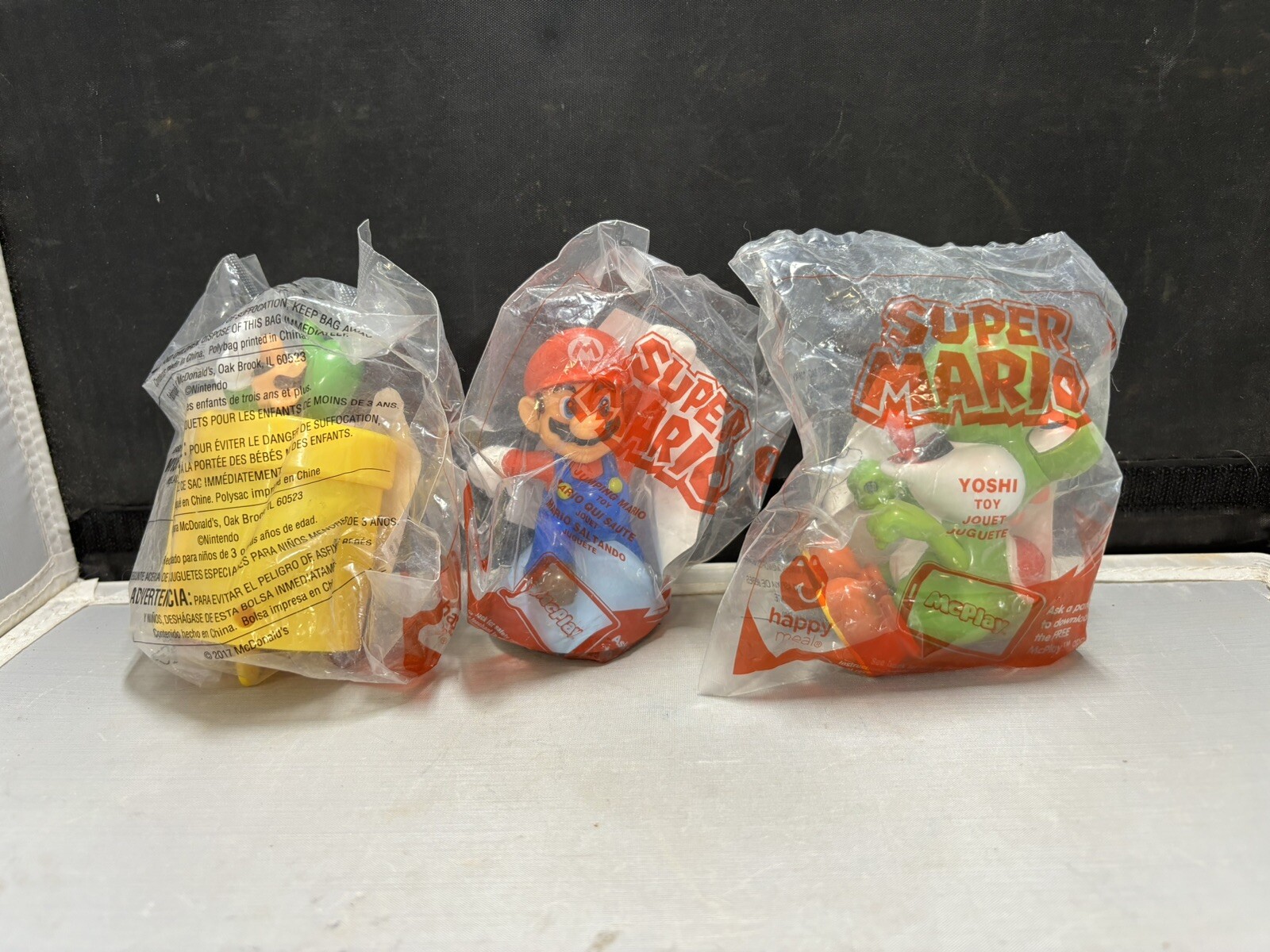 McPlay Super Mario Figures lot Of 3 - Mario, Luigi & Yoshi - Unopened ...