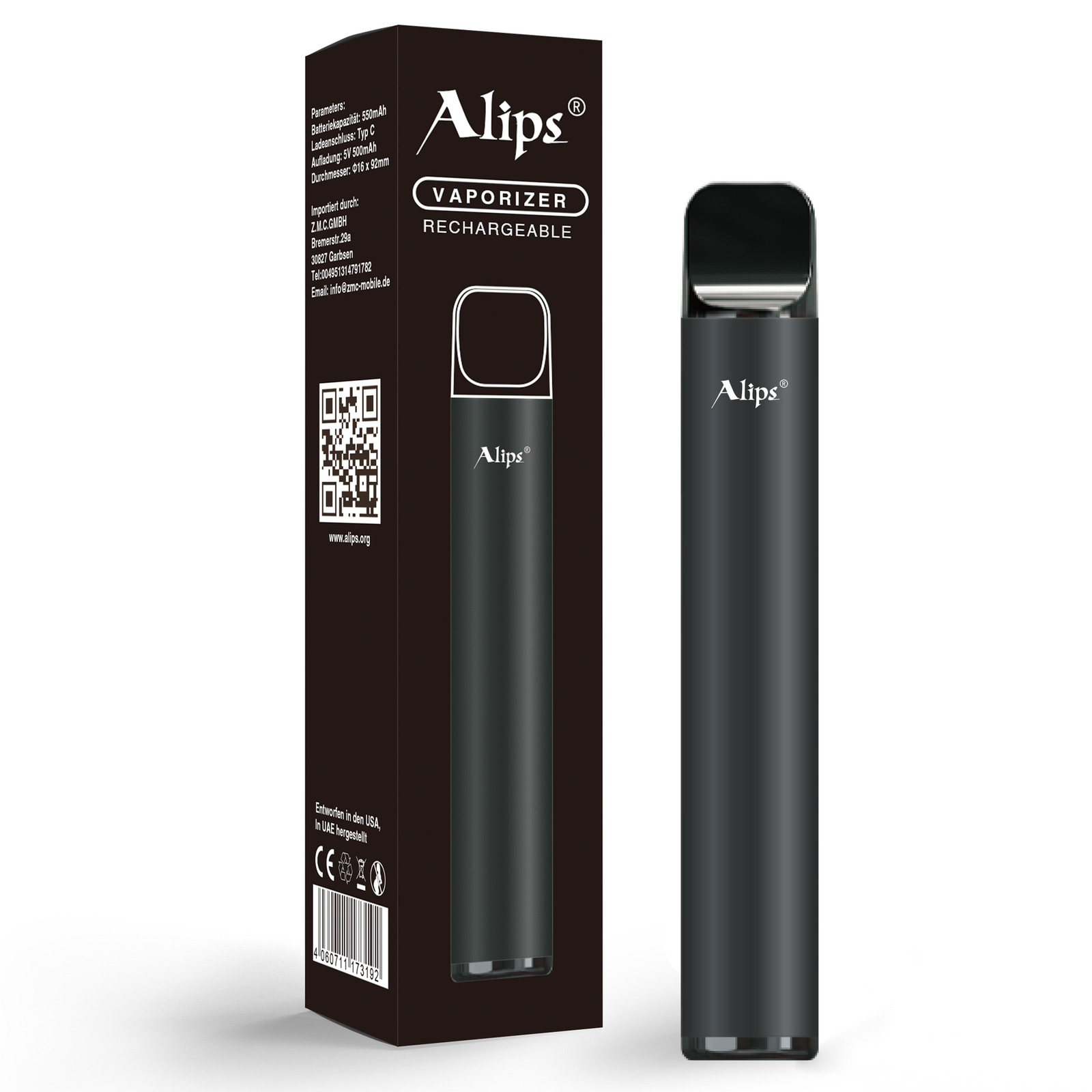 Alips LOVO 900 E-Zigarette Mehrweg Pod-System E-Shisha mit 20mg Nikotin ...