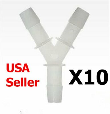 10 pc Masterflex Y Type Tubing Connector 3/16" Tubing ID Polypropylene ...