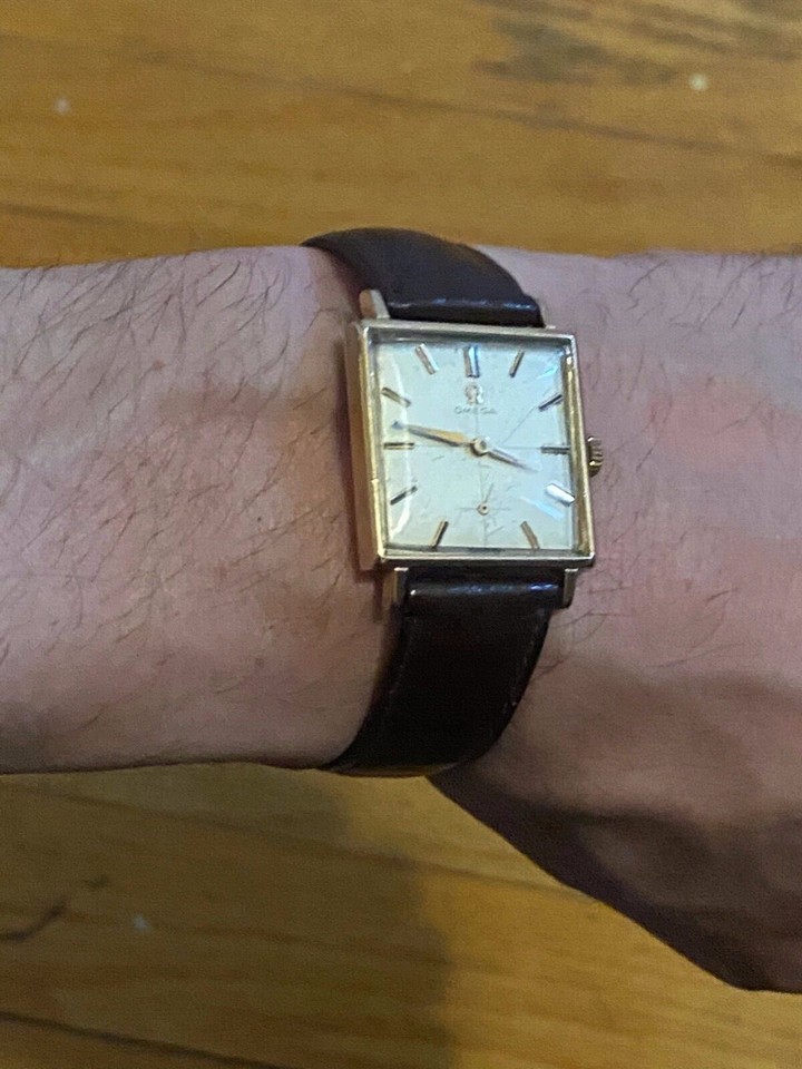 OMEGA 18k Solid GOLD, Caliber 302, Manual Wind, Swiss Made, 1958 tank ...