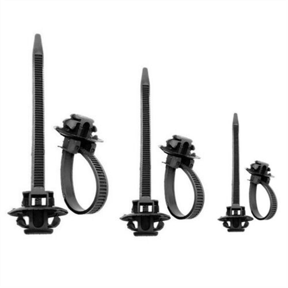 100 Pcs Mixed Car Line Cable Ties Zip Tie Clip Wiring Loom Harness ...