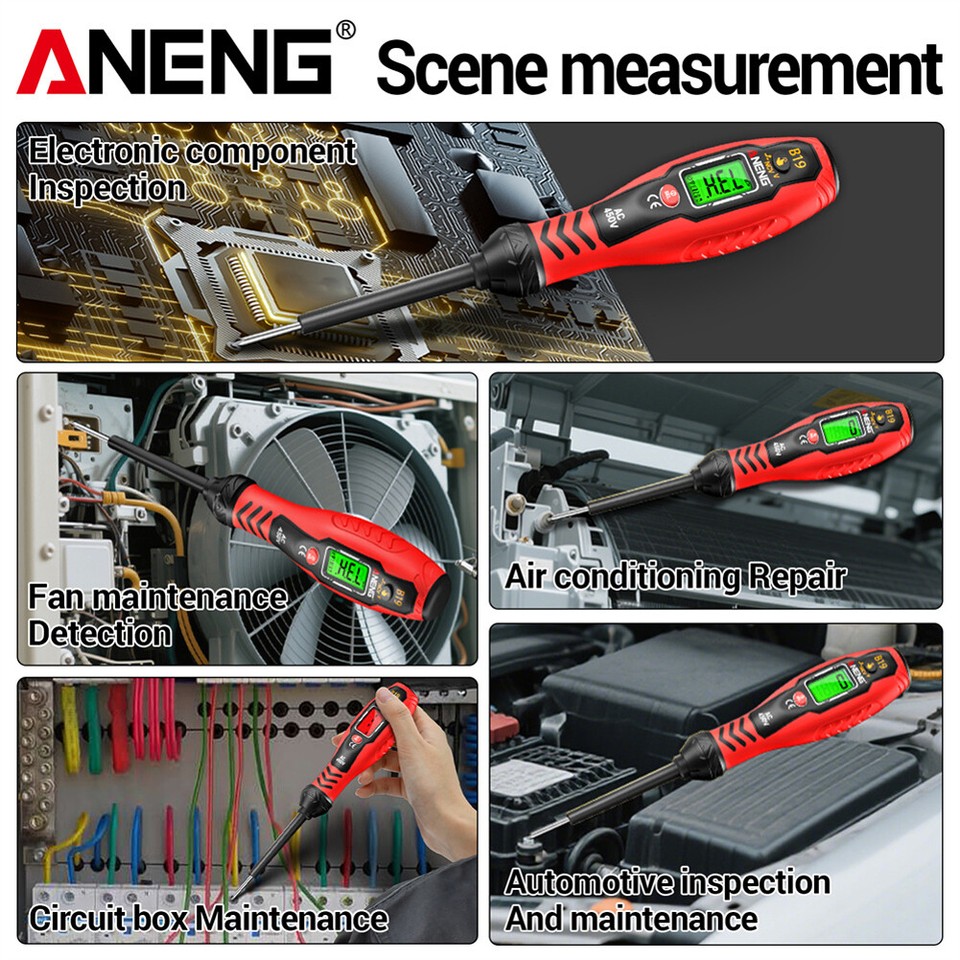 B19 Voltage Measurement Tool Buzzer Alarm High Torque Screwdriver for ...