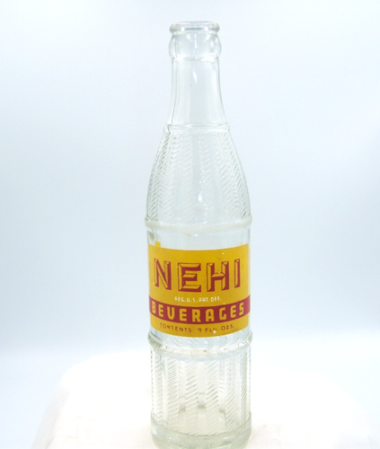JS - 1952 NEHI Beverages Nehi Bottling Beckly WVA 9 1/4" ACL 9 Oz Soda ...