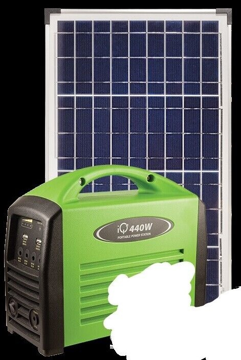 IQ2 440W Portable Power Station Camping Generator Backup Battery w ...