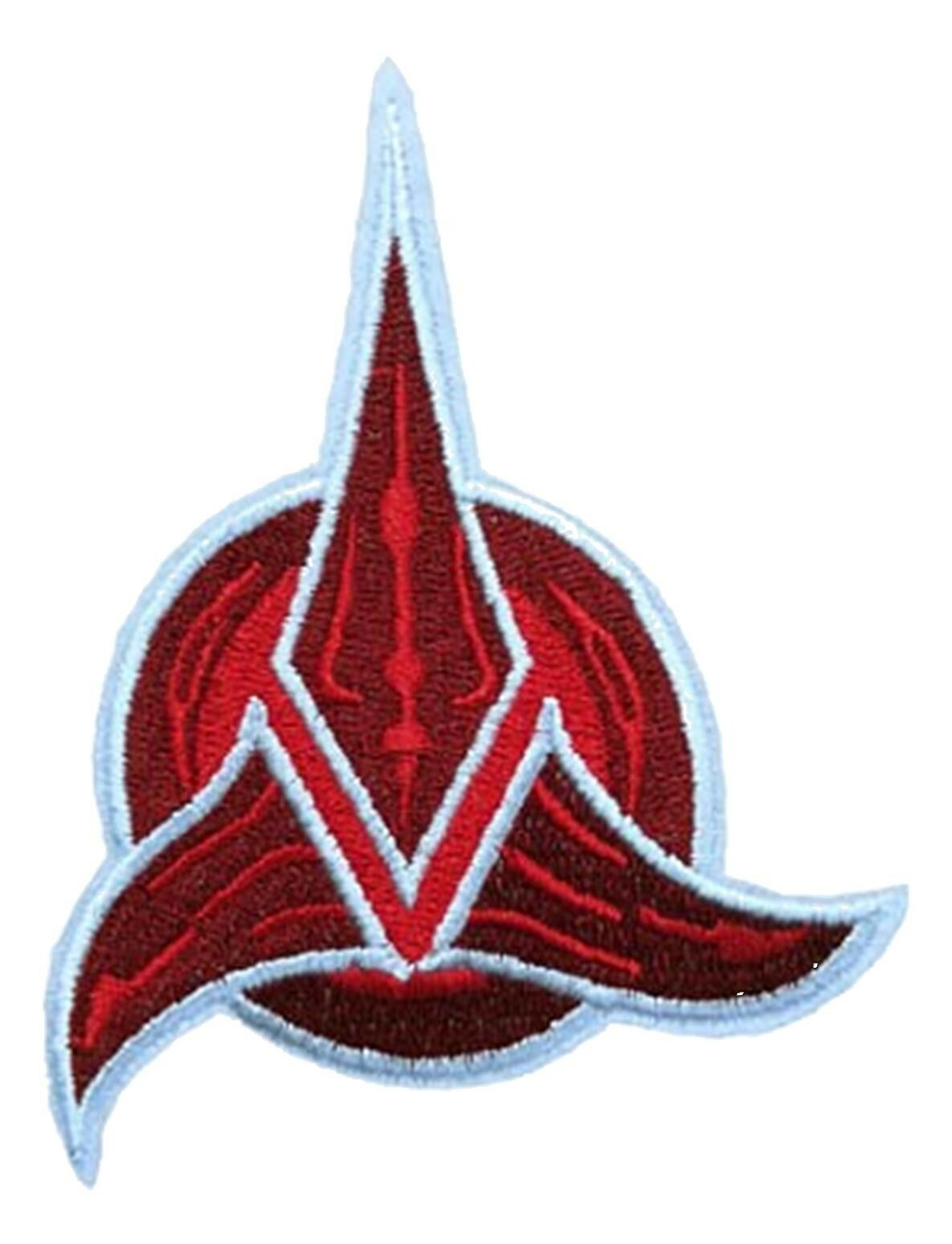 Star Trek Series Red Klingon Logo Embroidered Iron on Patch | eBay