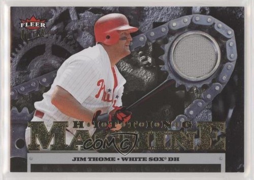 2007 Fleer Ultra Hitting Machine Materials Jim Thome #HM-JT HOF 0o9 ...