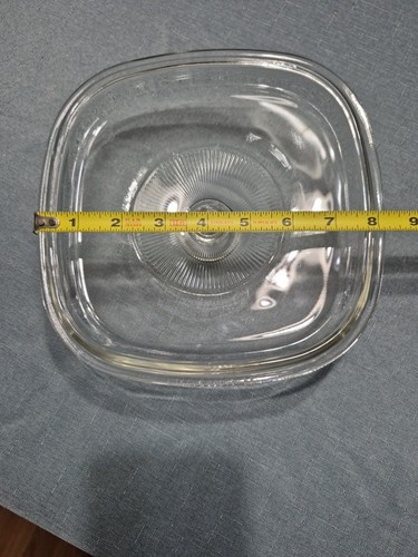 Pyrex Square replacement Clear Glass Cover 8.5" | eBay