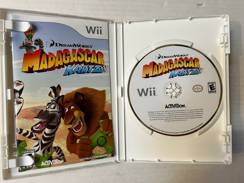 Nintendo Wii Madagascar Kartz & SpongeBob's Atlantis Squarepants ...