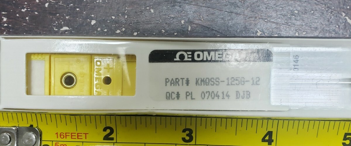 OMEGA K THERMOCOUPLE KMQSS-125G-12 TEMPERATURE SENSOR with Miniature ...