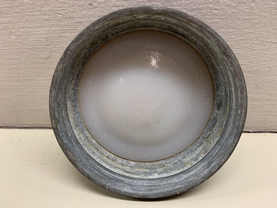 Vintage Lt Blue Root Mason Jar w/Porcelain Lined Lid | eBay