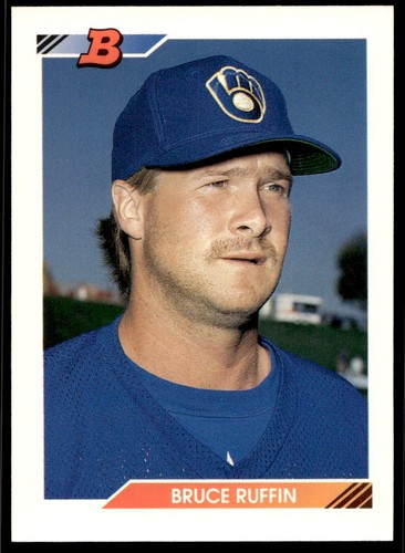 1992 Bowman 354 Bruce Ruffin Milwaukee Brewers Baseball Card | eBay