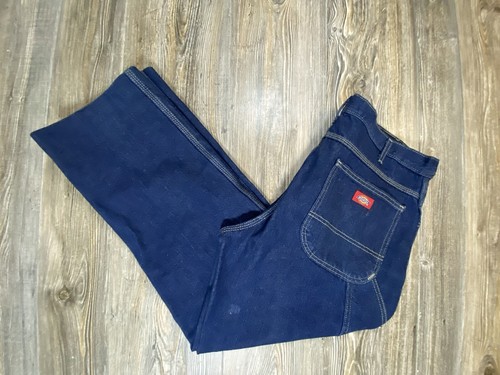 Dickies Jeans Mens 36x30 Denim Pants Relaxed Carpenter Utility Loop ...