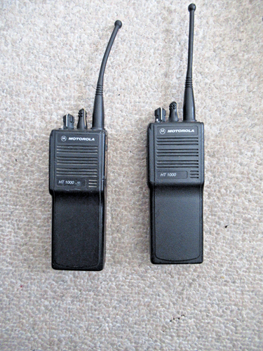 Two MOTOROLA HT1000 UHF H01RDC9AA3BN 16 Ch, working. Programming ...